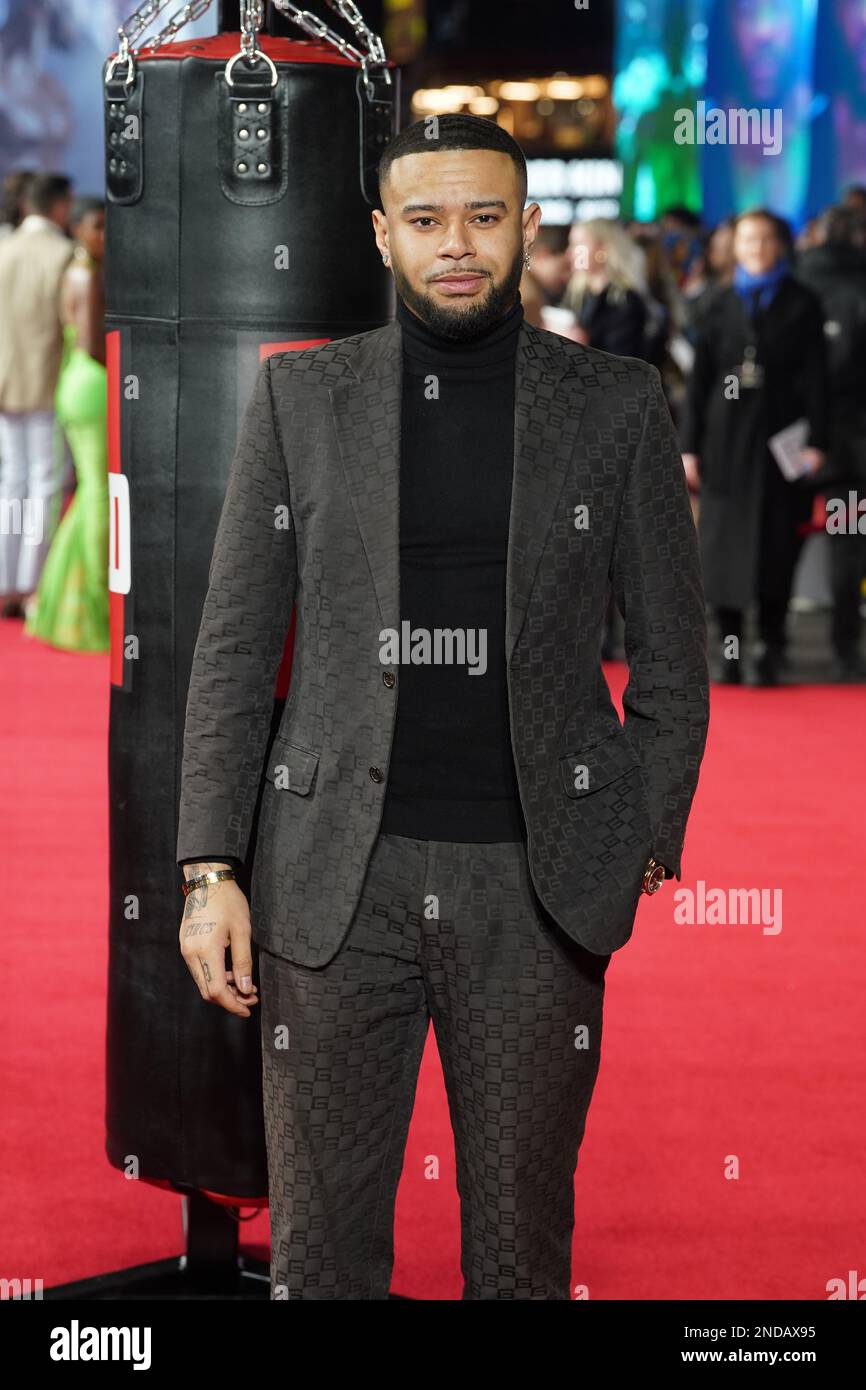 Wes Nelson attends the European premiere of Creed III at Cineworld ...