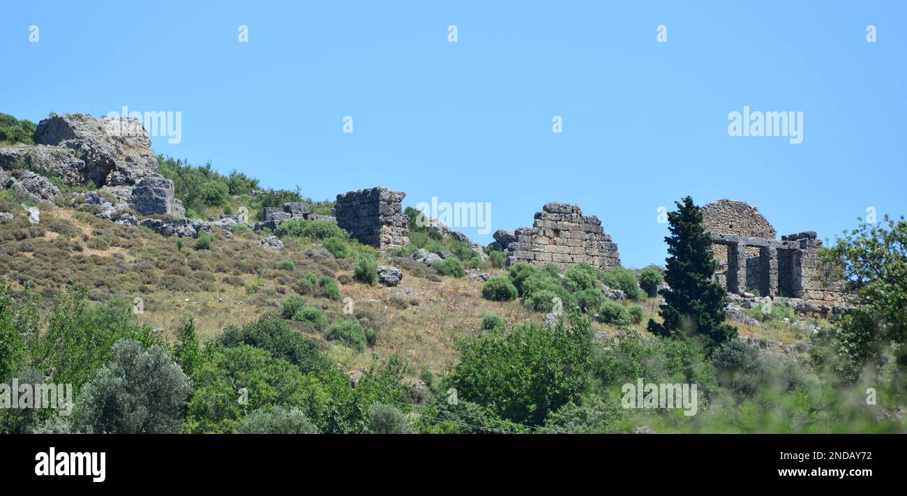 Sillyon Ancient City - Antalya - TURKEY Stock Photo - Alamy
