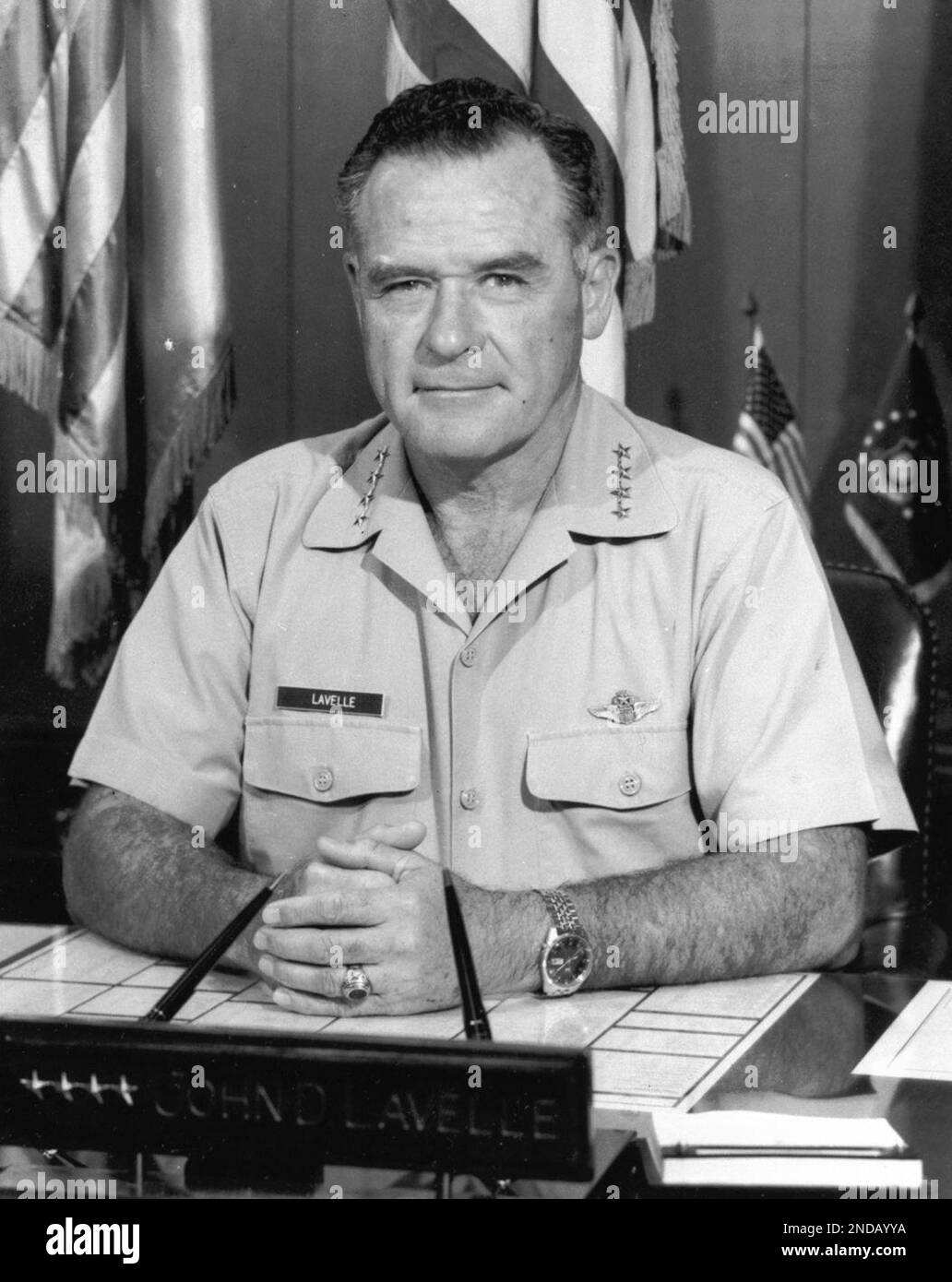In this 1972 file photo, Gen. John D. Lavelle is shown. More than 30 ...
