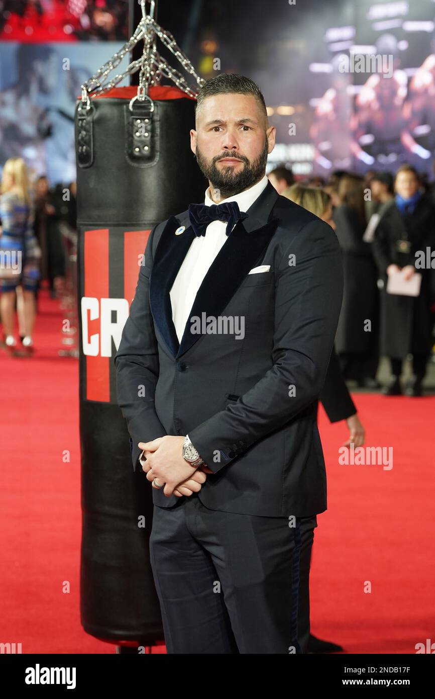 Tony Bellew attends the European premiere of Creed III at Cineworld ...
