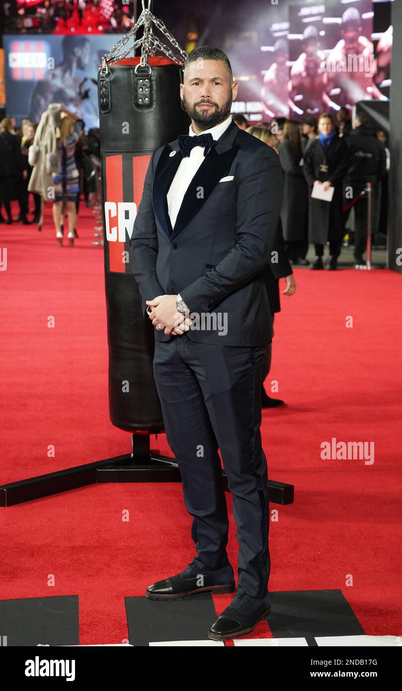 Tony Bellew attends the European premiere of Creed III at Cineworld ...