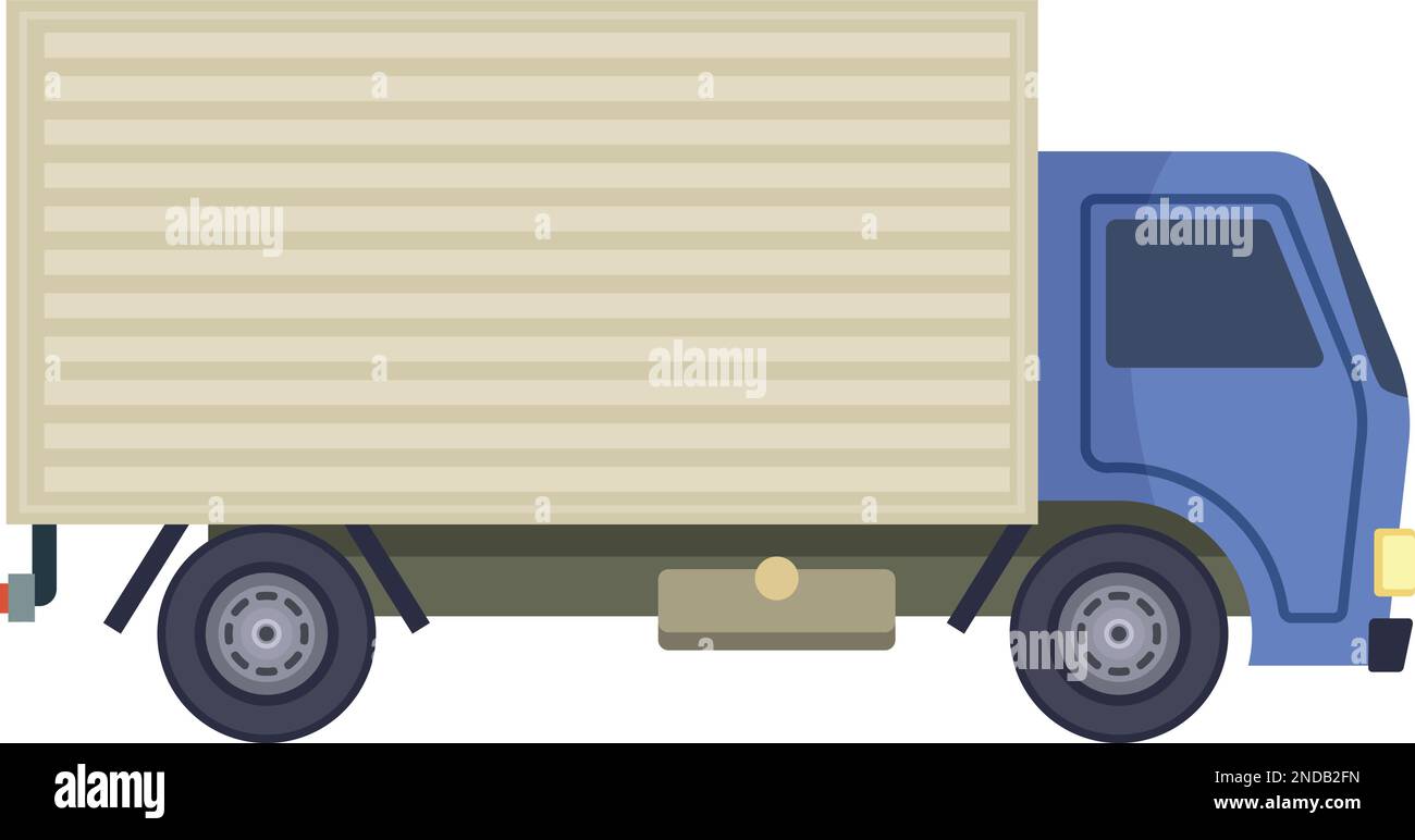 Cargo truck cartoon icon. Shipping service transport Stock Vector Image ...