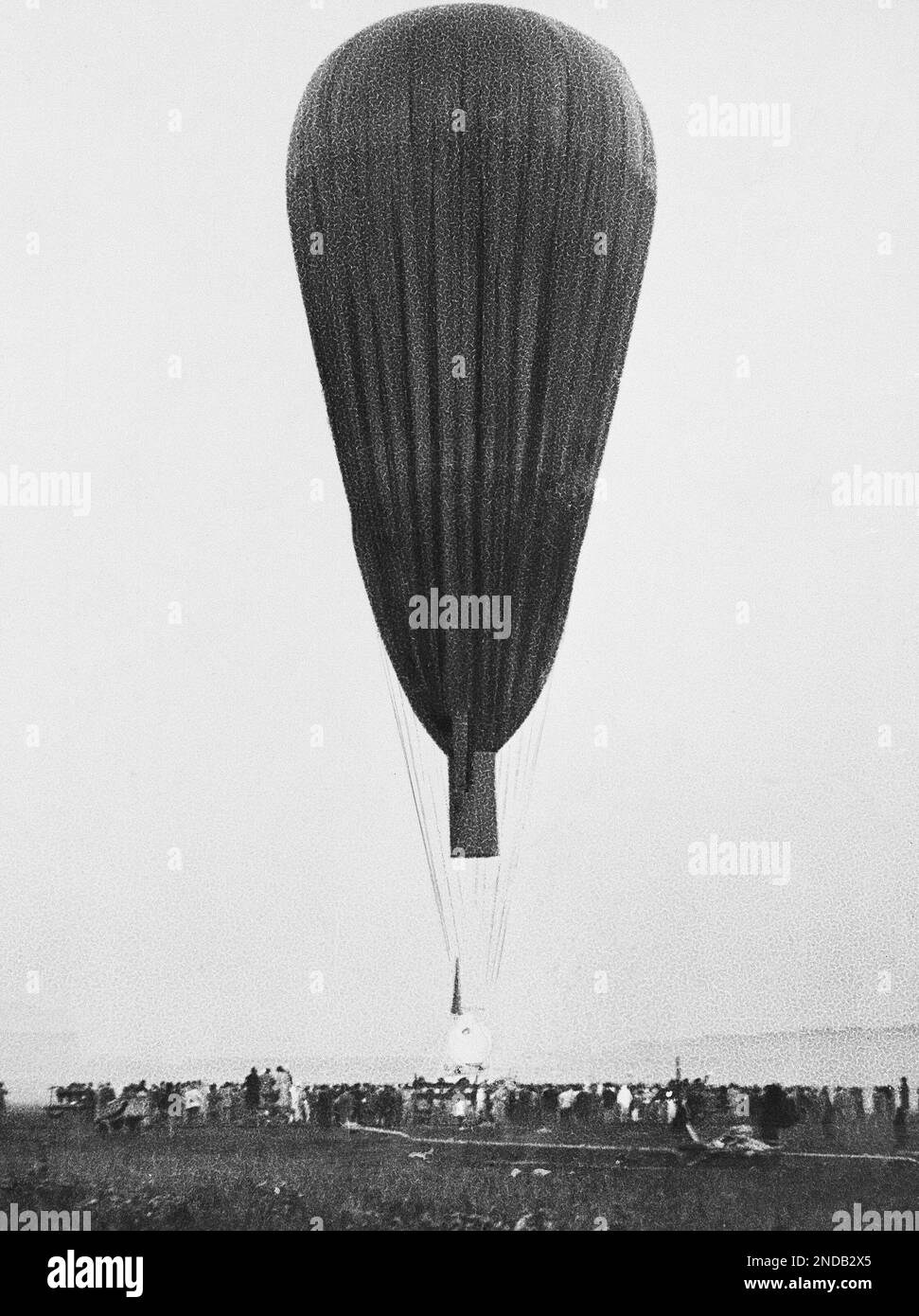 Professor Auguste Piccard takes off in his balloon at Zurich, August 18 ...