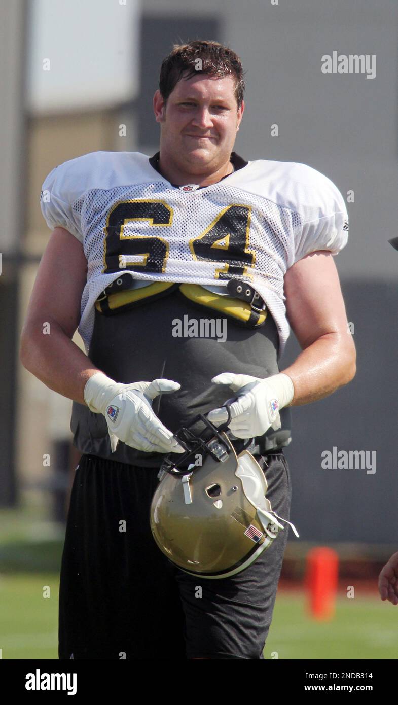 New Orleans Saints offensive lineman Zach Strief (64) at their NFL ...