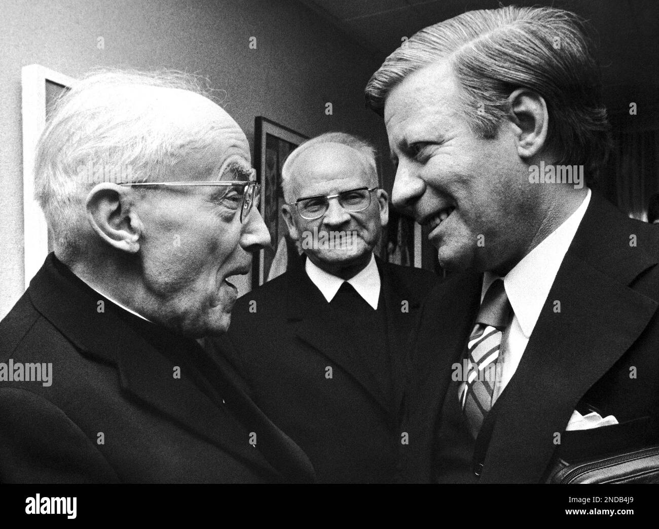 Joseph Cardinal Frings, Archbishop of Cologne, Germany, talks with ...