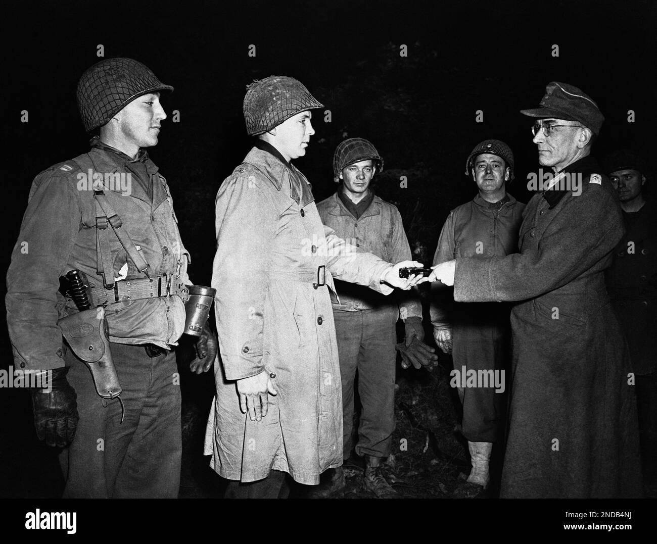 The German Colonel commanding the Fort San Quentin, near Metz, France ...