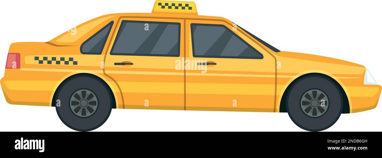 Taxi service auto side view. Cartoon transport Stock Vector Image & Art ...