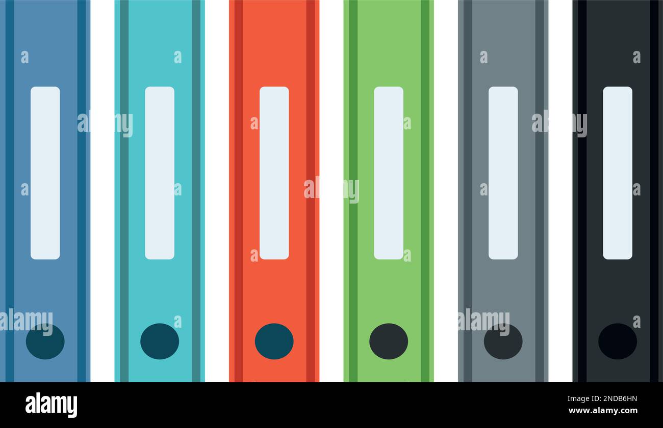 Color binders icon. Document folders. Paper archive Stock Vector Image & Art - Alamy