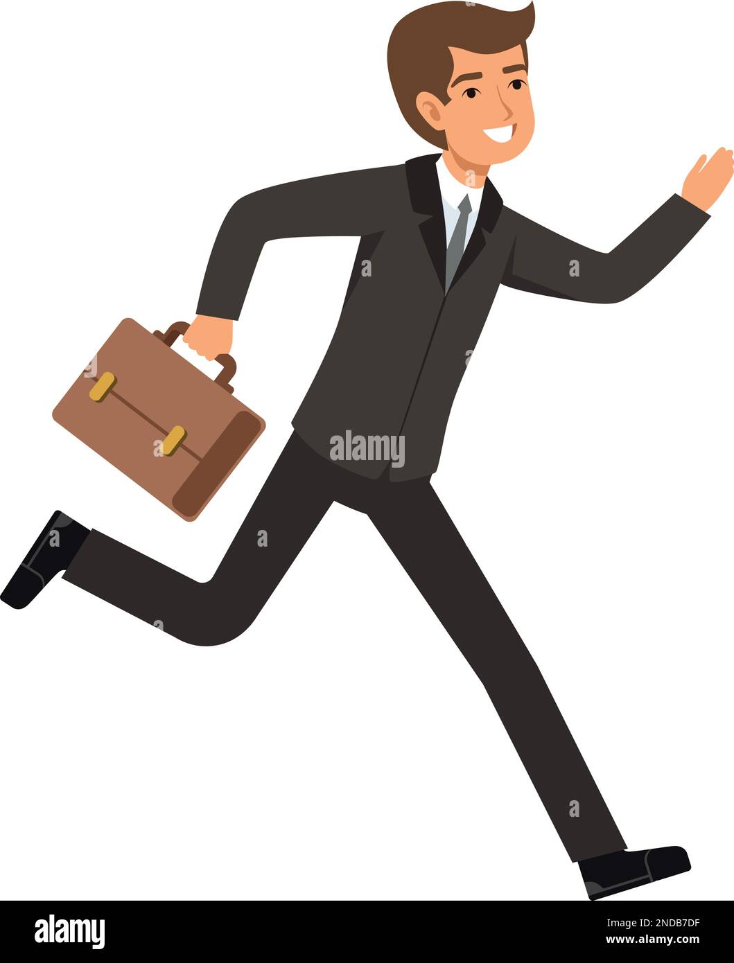 Worried man running Stock Vector Images - Alamy