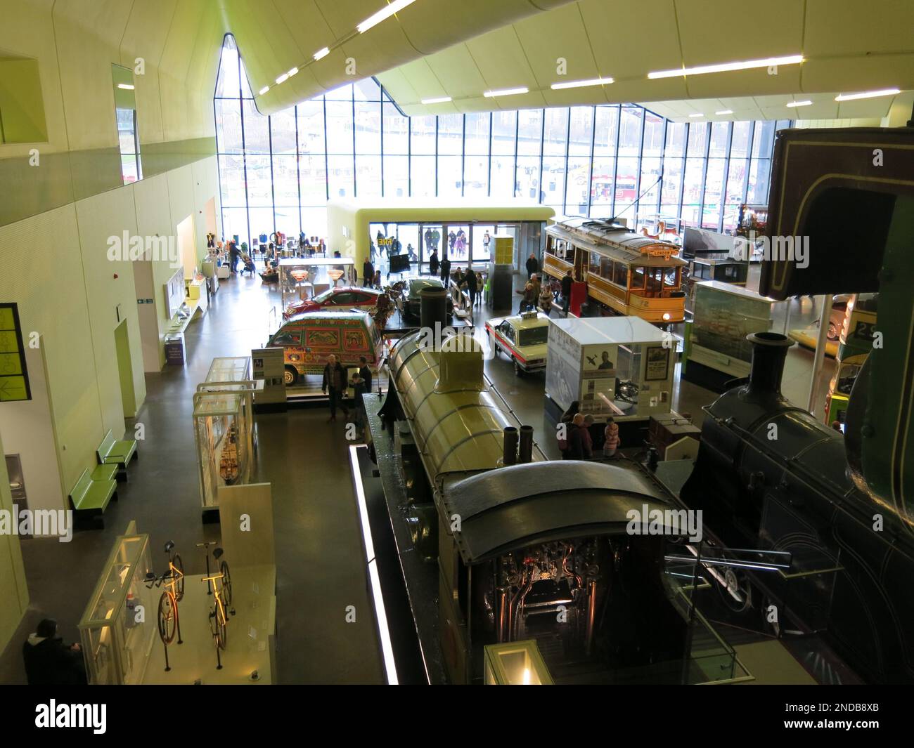 An interior view of the Riverside Museum, Glasgow's fabulous transport ...