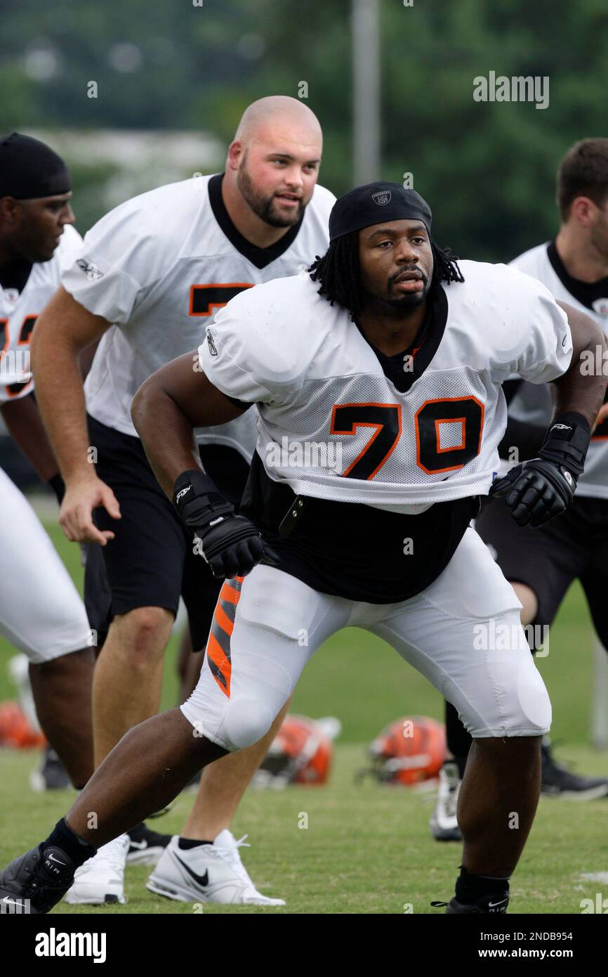 Cincinnati Bengals guard Isaac Sowells (79) in action during football ...