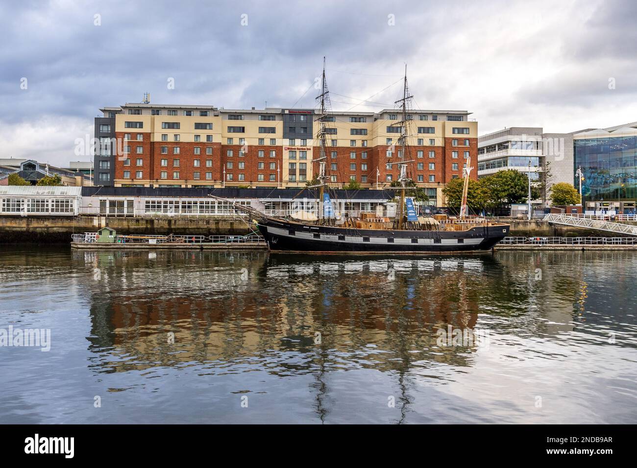 Dublin on the River liffey Stock Photo - Alamy