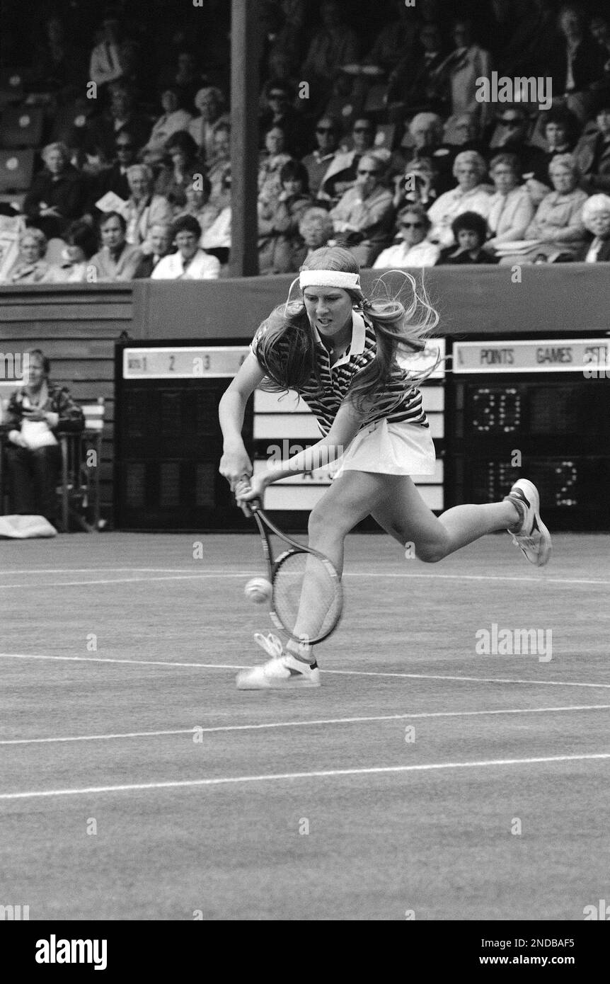 Andrea Jaeger of the U.S. in play against fellow-countrywoman Bettina ...