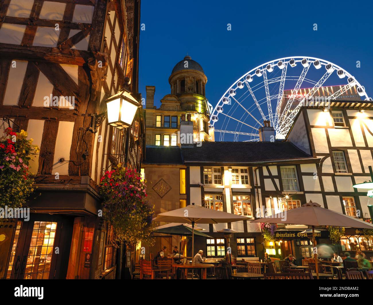 United Kingdom Manchester Exchange Square Old Wellington Inn early 1500 ...