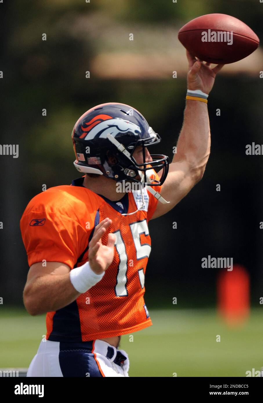 Denver Broncos rookie quarterback Tim Tebow during NFL football ...