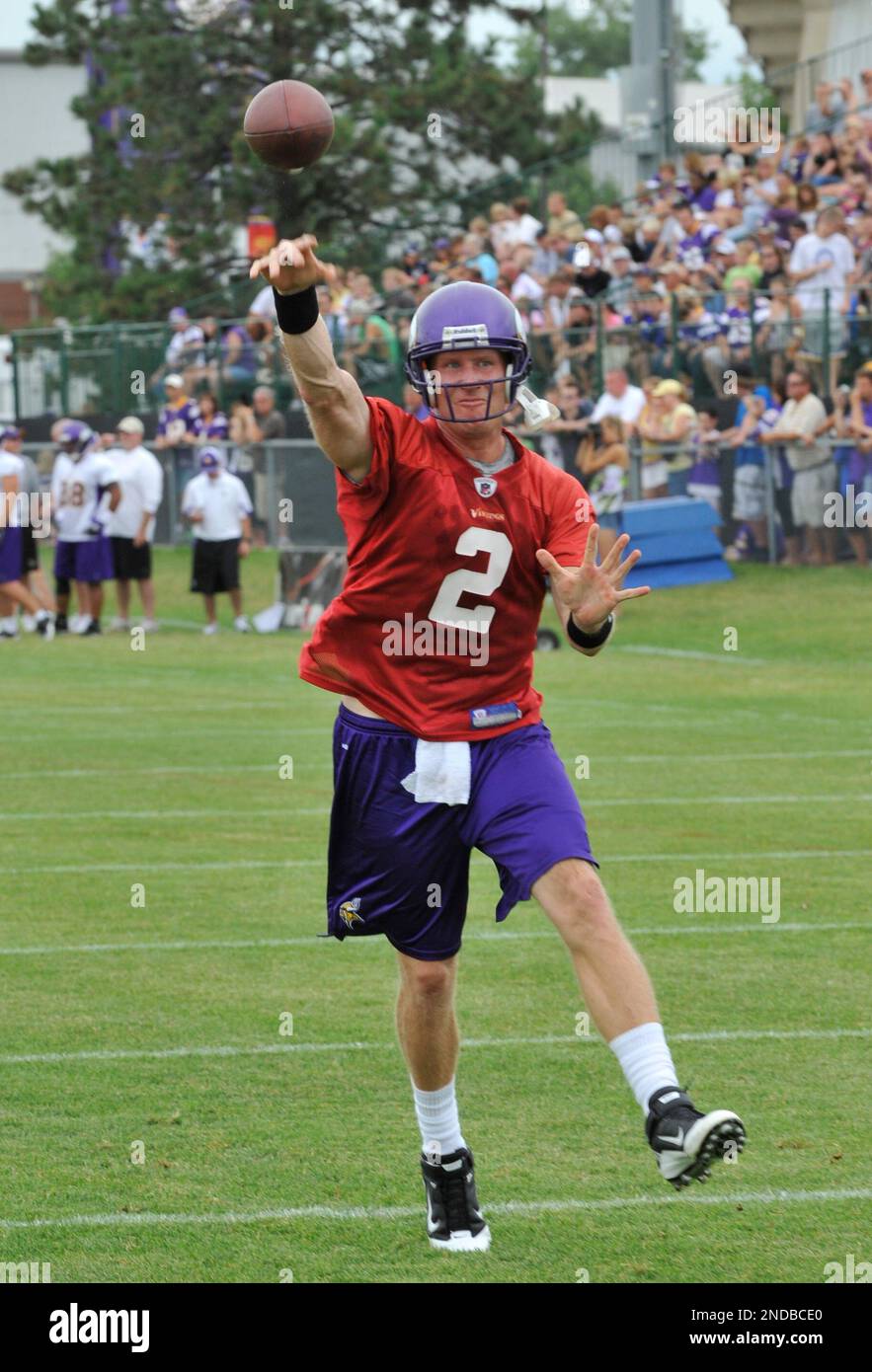 Minnesota Vikings quarterback Sage Rosenfels during the NFL team's ...