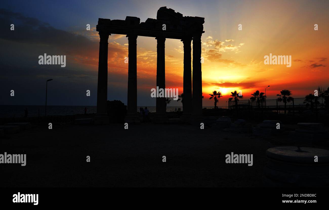 Side Ancient City - Antalya - TURKEY Stock Photo - Alamy