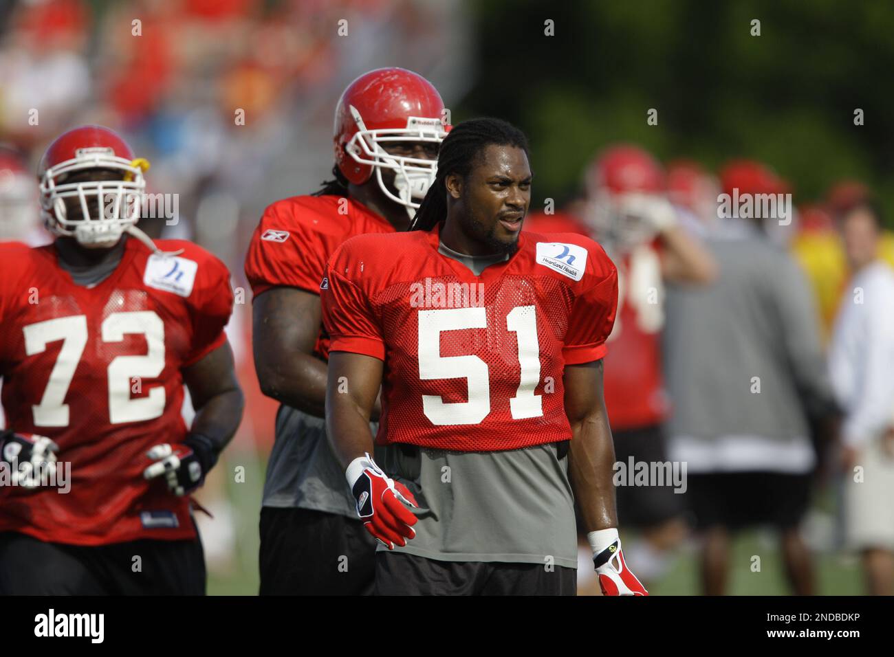 Kansas City Chiefs linebacker Corey Mays (51) during football training ...