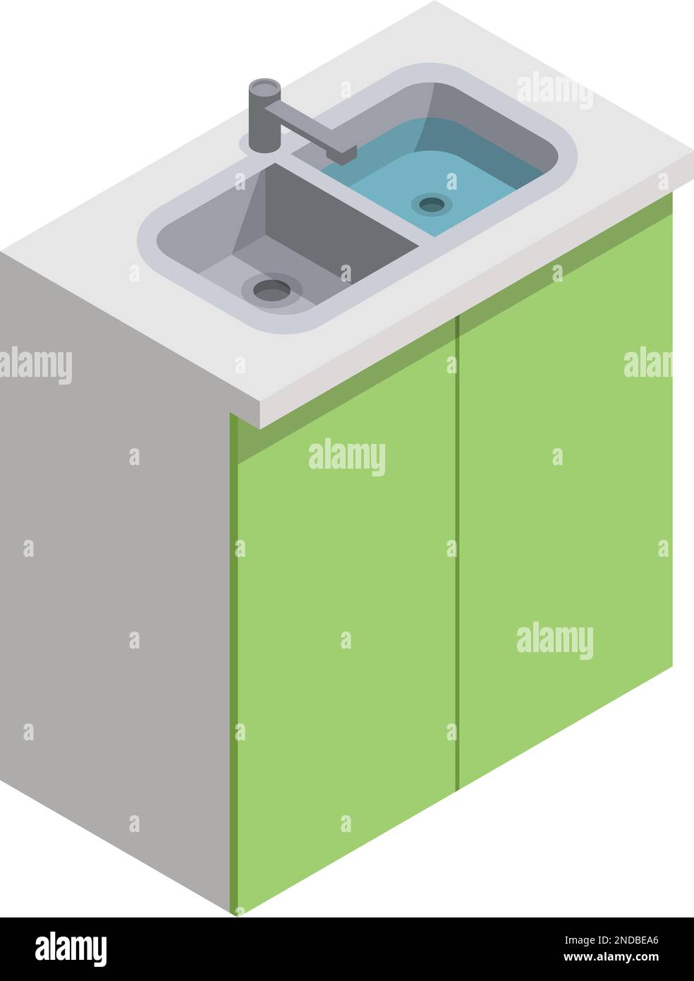 Bathroom sink isometric icon. House interior furniture Stock Vector ...