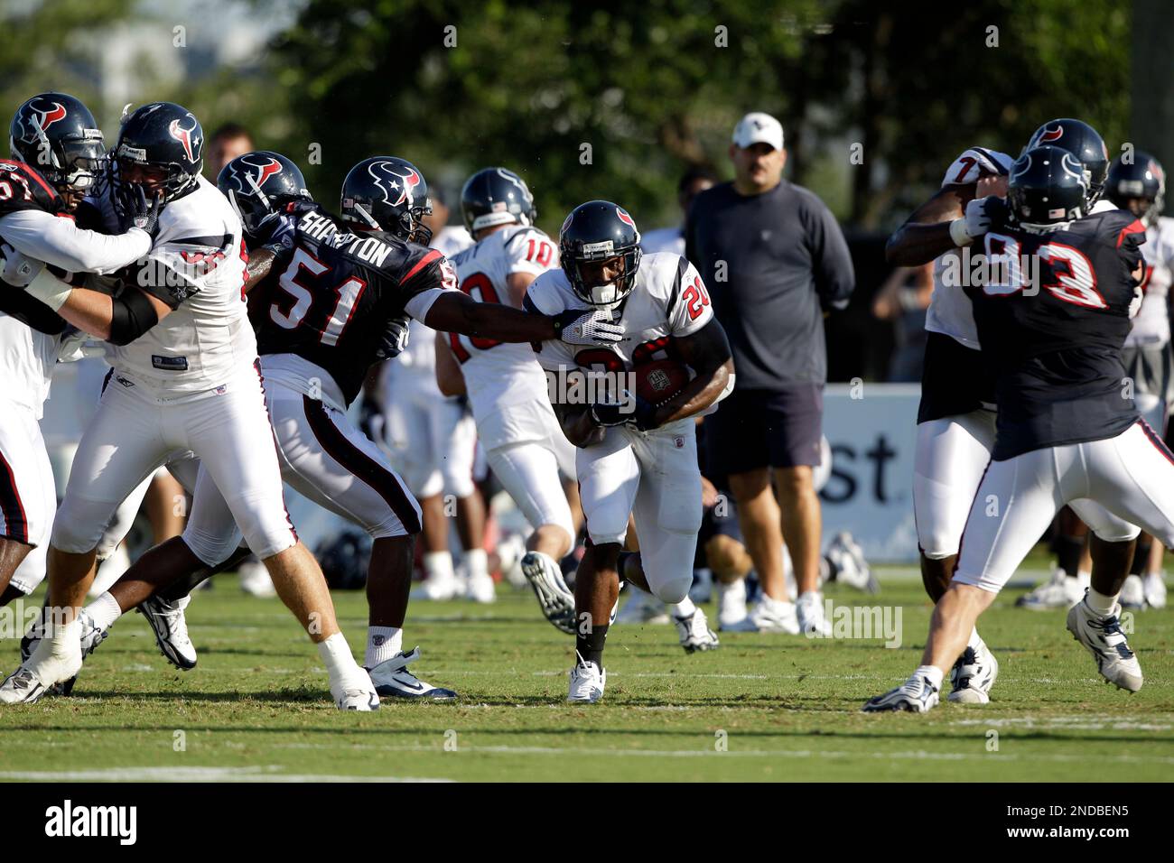 Houston Texans running back Steve Slaton (20) during a NFL football ...