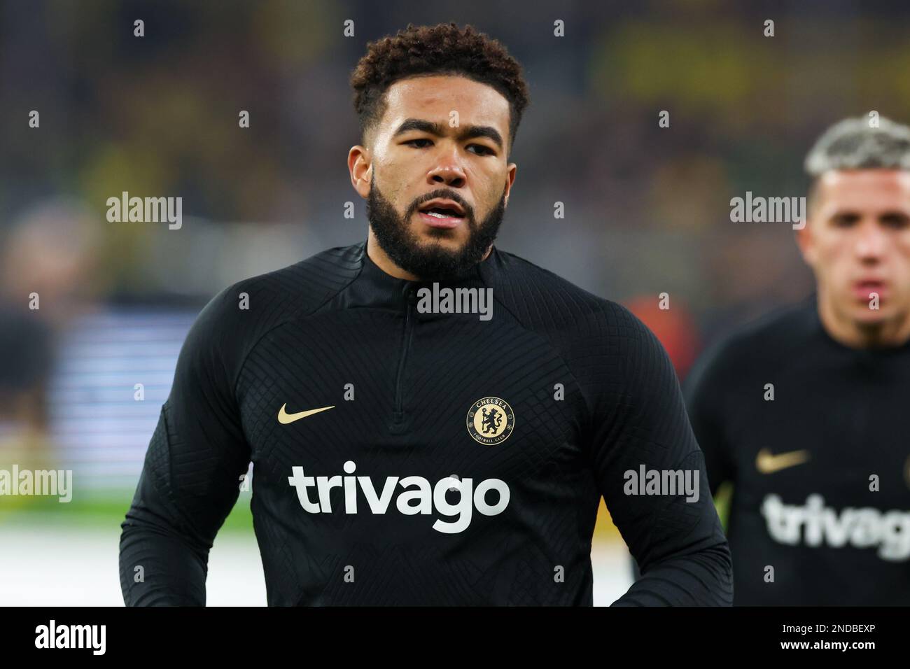 DORTMUND, GERMANY - FEBRUARY 15: Reece James of Chelsea during the UEFA ...