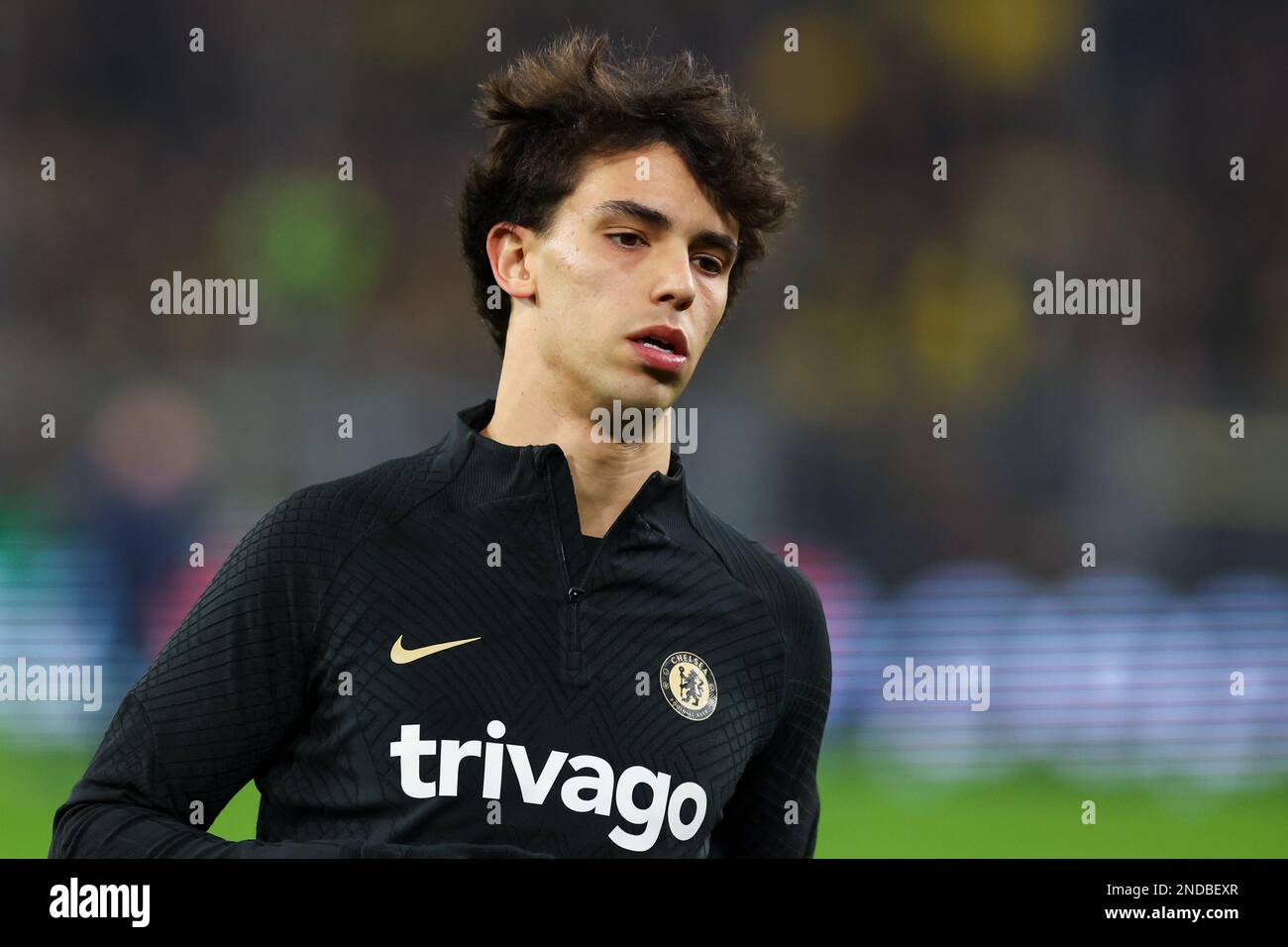 DORTMUND, GERMANY - FEBRUARY 15: Joao Felix of Chelsea during the UEFA ...
