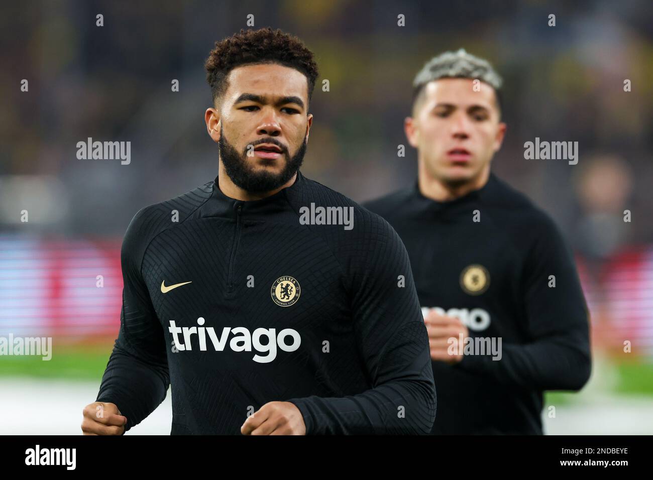 DORTMUND, GERMANY - FEBRUARY 15: Reece James of Chelsea during the UEFA ...