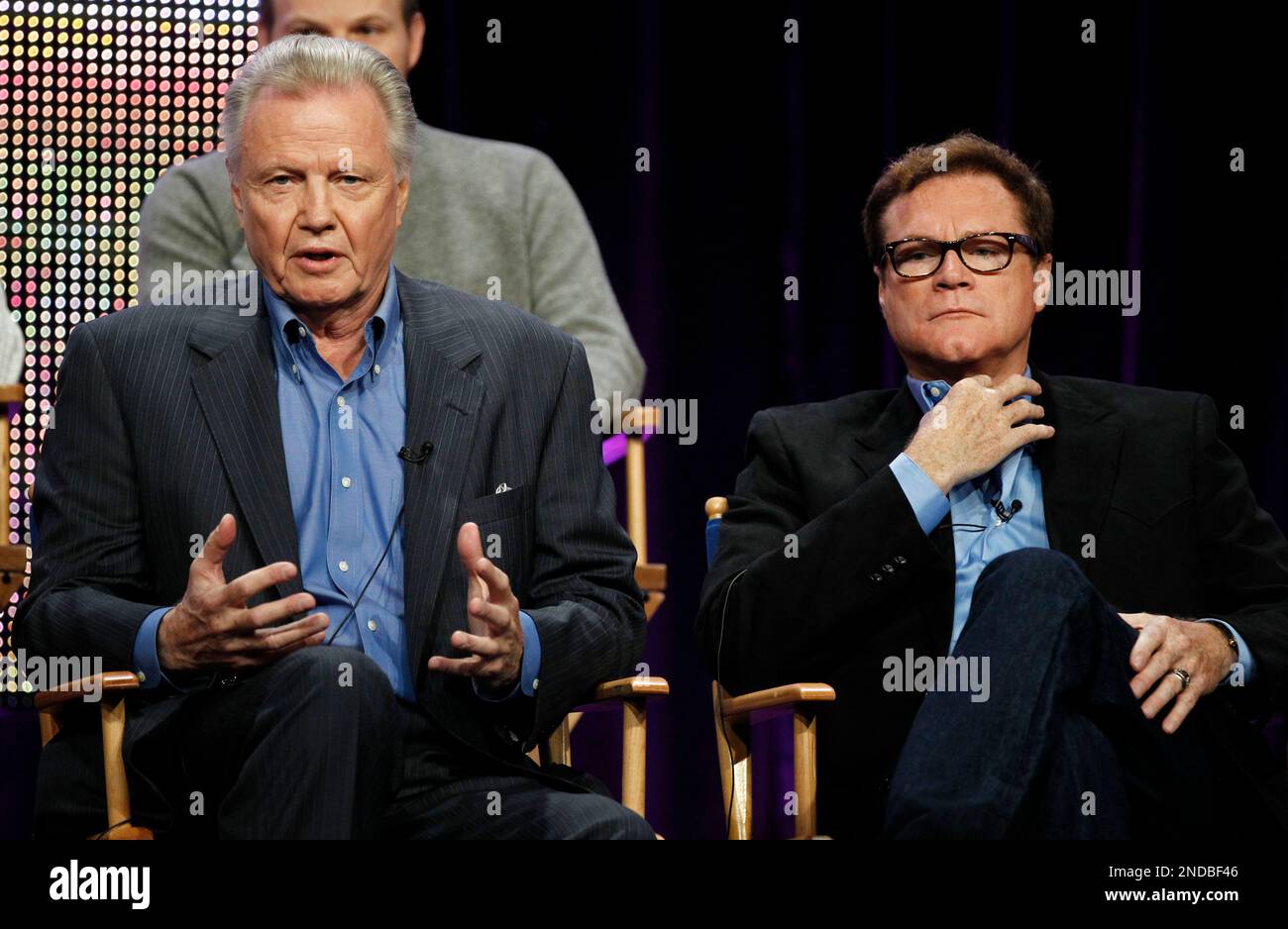 Actors Jon Voight, left, and David Keith, from "Lone Star", participate ...