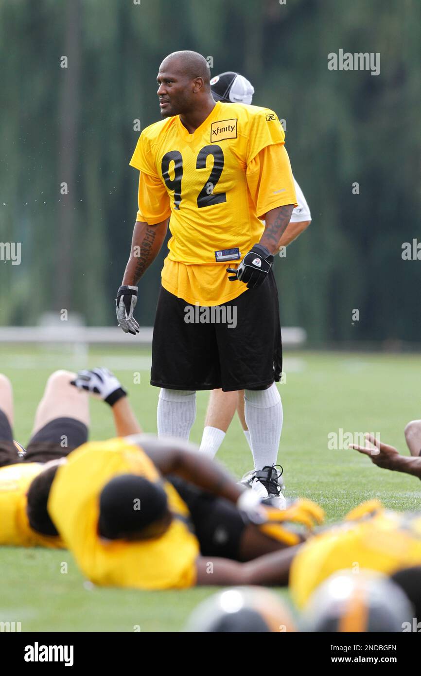 Pittsburgh Steelers linebacker James Harrison (92) at the NFL football ...