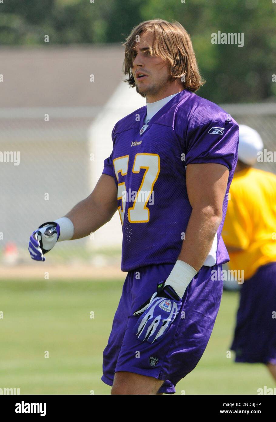 Minnesota Vikings linebacker J. Leman during the NFL team's training ...