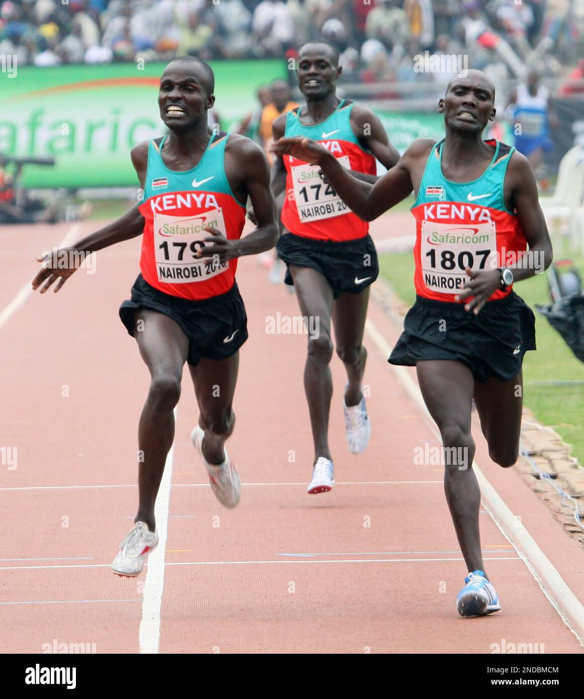 Edwin Soy, left, and Vincent Yator, right, and Mark Kiptoo, centre ...