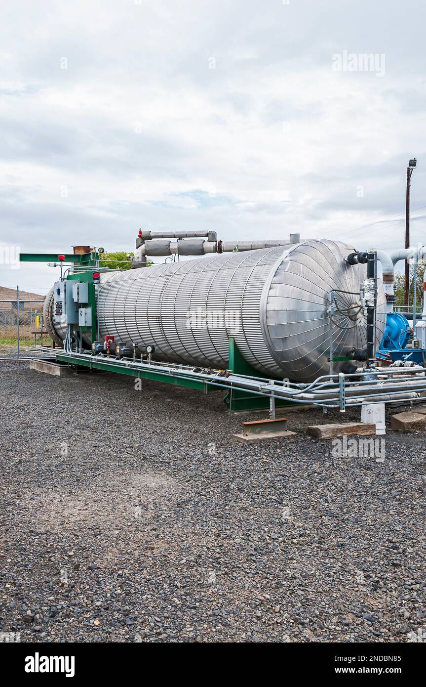 A tank for methane gas which is generated by and in an active landfill ...