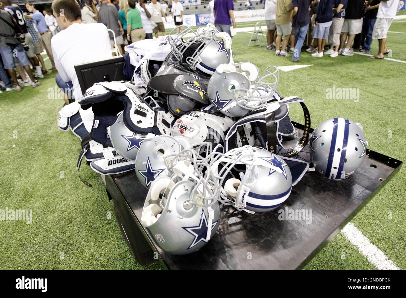 Dallas Cowboys equipment at Cowboys training camp Tuesday, July 27 ...