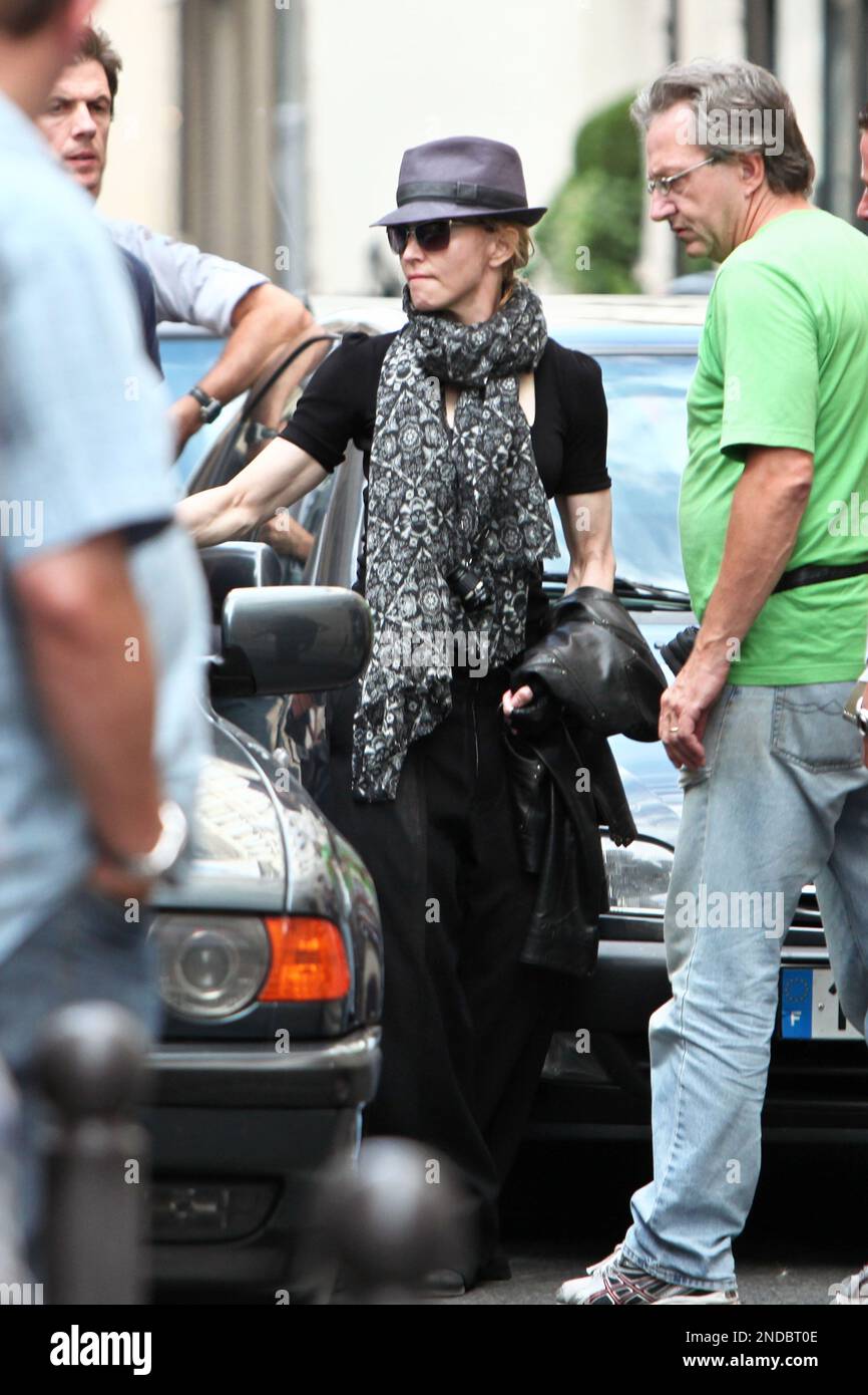 U.S performer Madonna, during the filming of the movie "W.E", which she ...