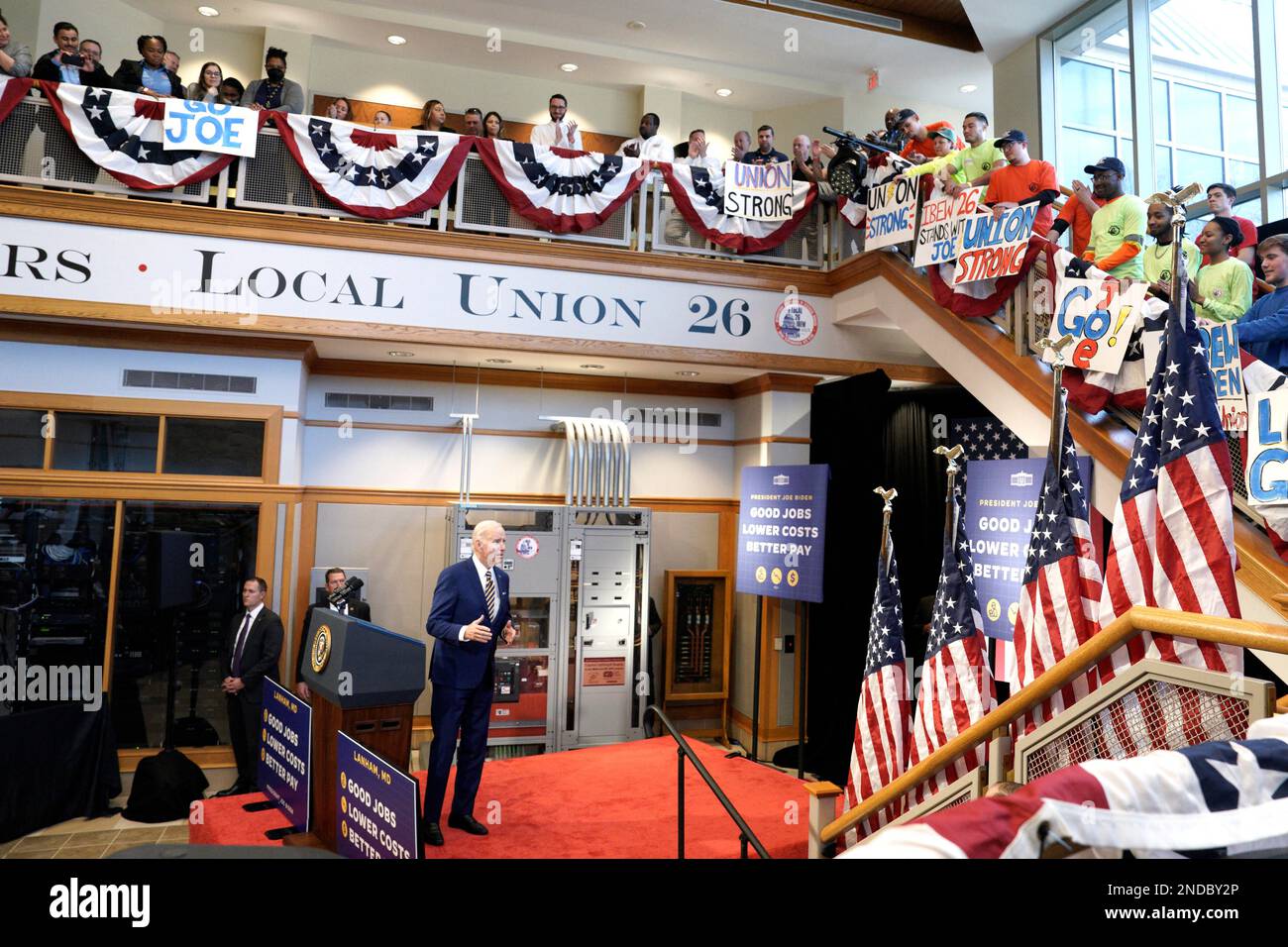 U.S. President Joe Biden delivers remarks on economy at International ...