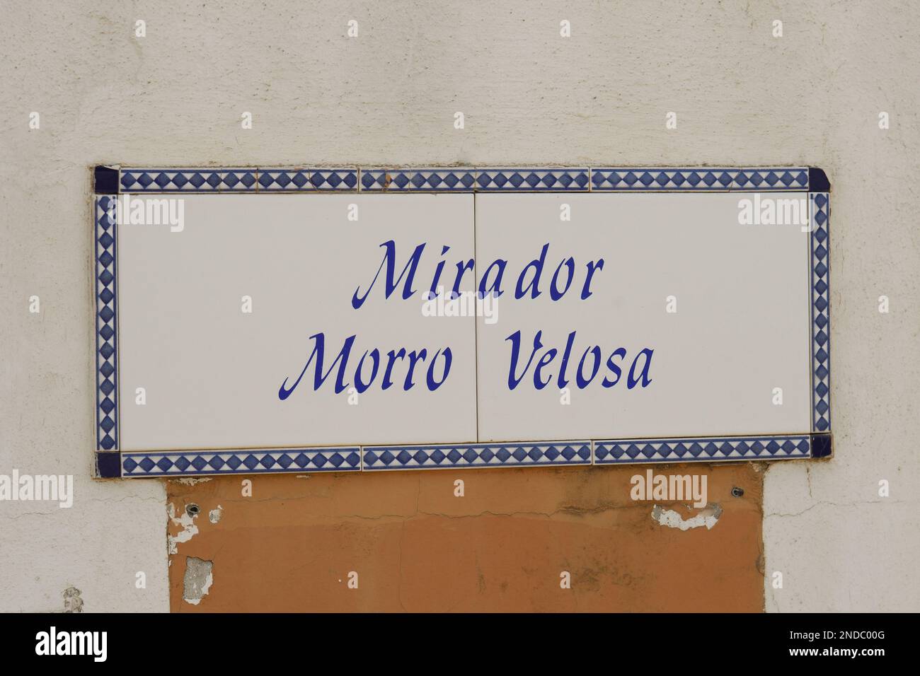 Signboard of the Mirador de Velosa in Fuerteventura Stock Photo - Alamy