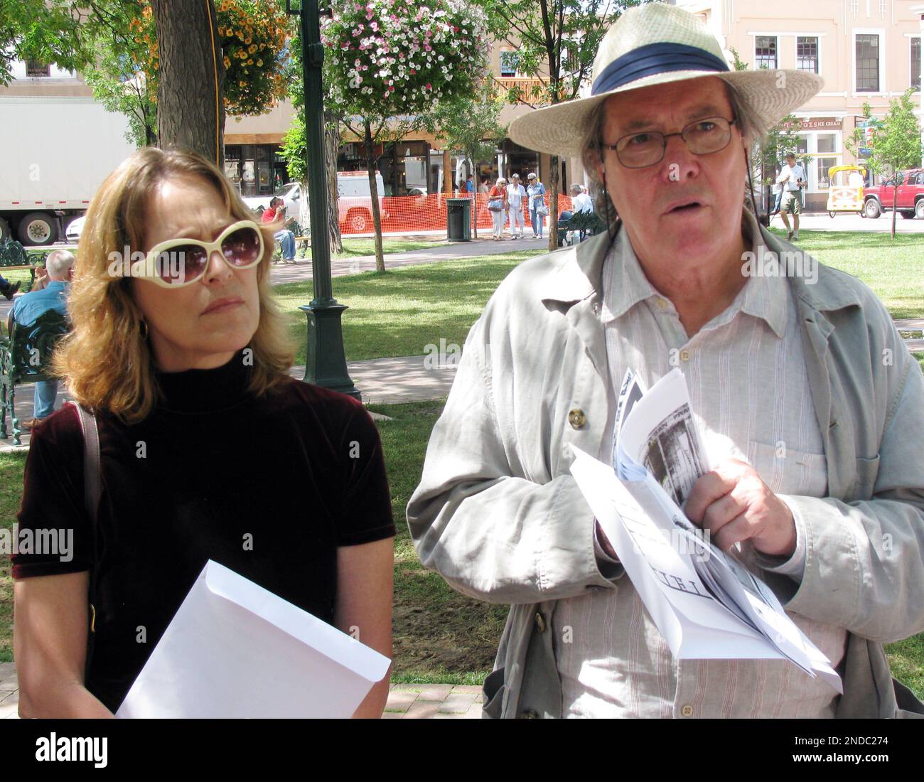 Susan Floyd Garrett, left, granddaughter of Old West lawman Pat Garrett ...