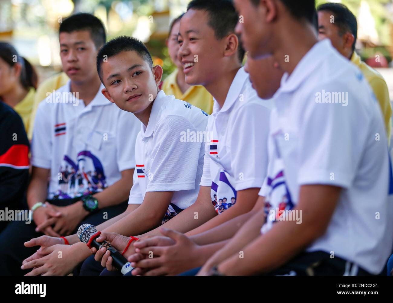 Duangpetch Promthep (Dom) (2L) Captain of Wild Boar youth soccer team 1 ...