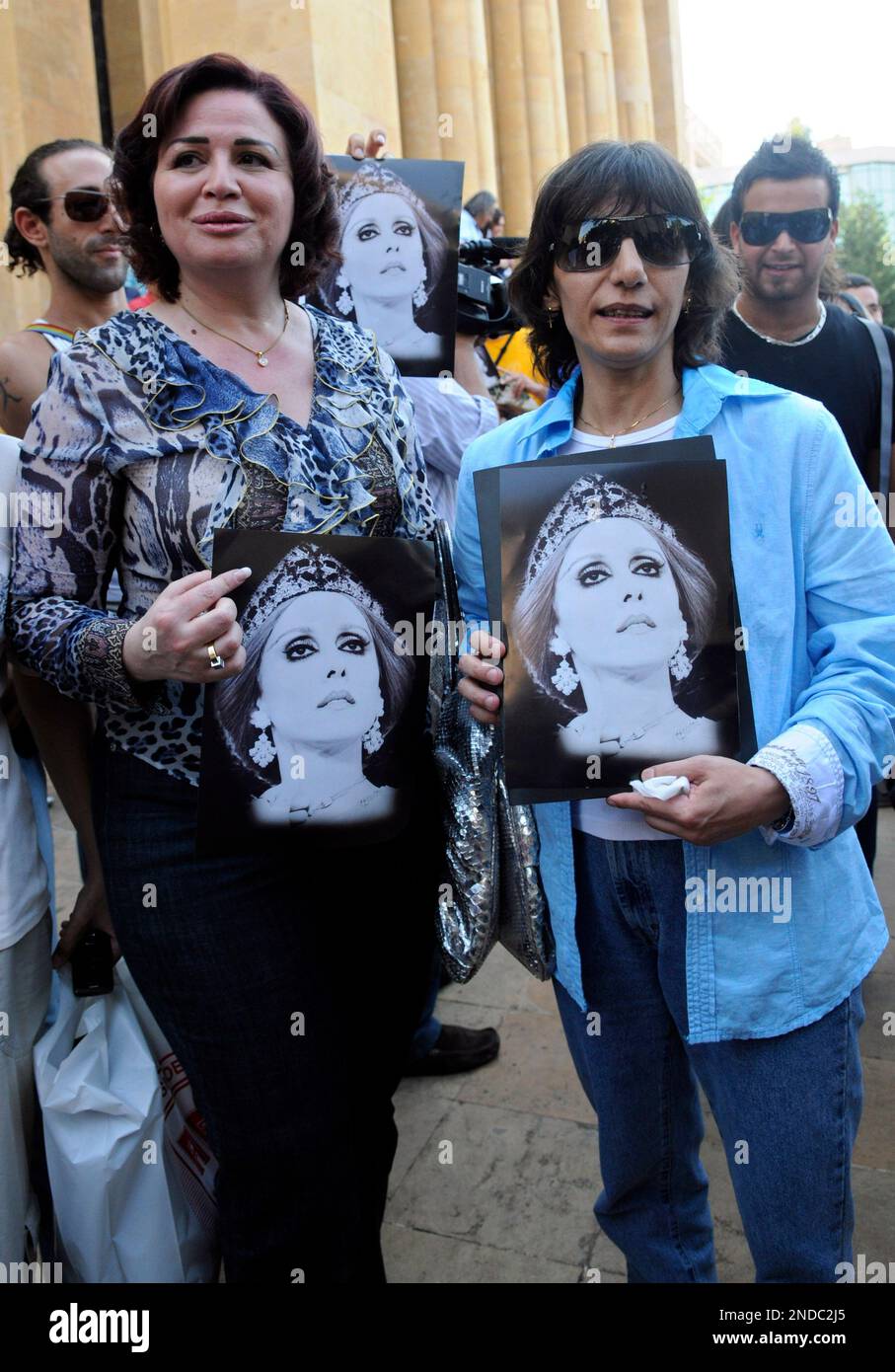 In this photo taken Monday, July 26, 2010, Egyptian film star Elham ...