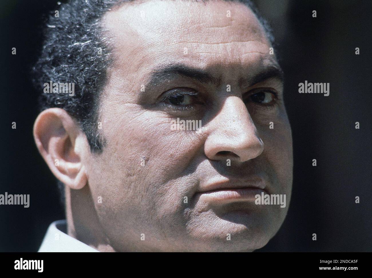 Egypt’s Vice President Hosni Mubarak at Barrage Rest House on the Nile on April 16, 1980. (AP ...