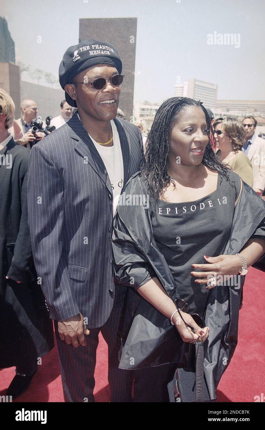 Actor Samuel Jackson, one of the stars of “Star Wars Episode 1: The ...