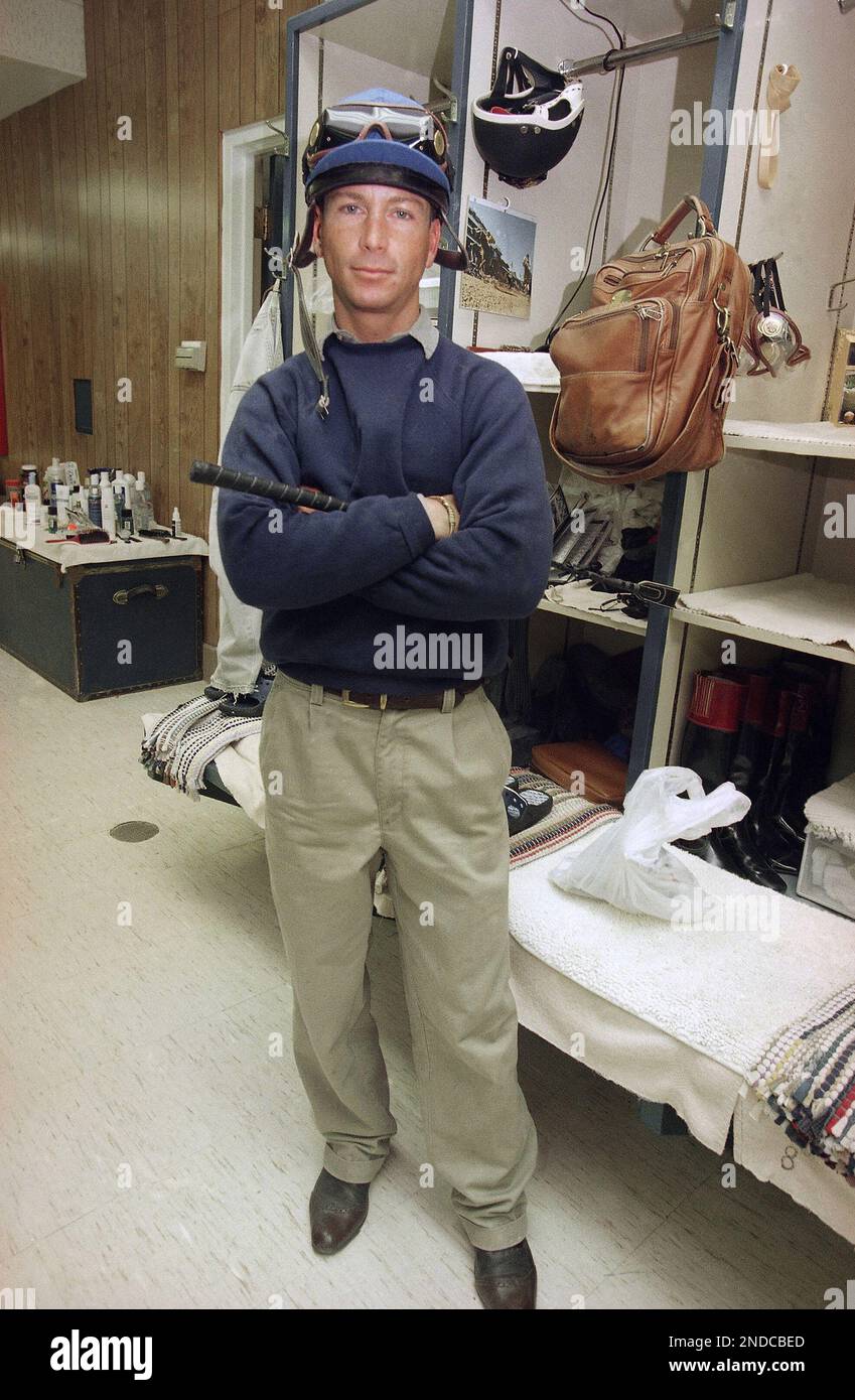 Jockey Chris Antley at Hollywood Park race track in Los Angeles, Friday ...