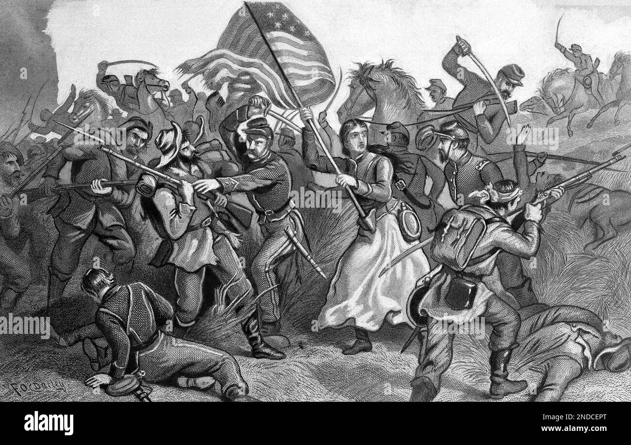 Anchor old print shows that women still had a place in Civil War ...