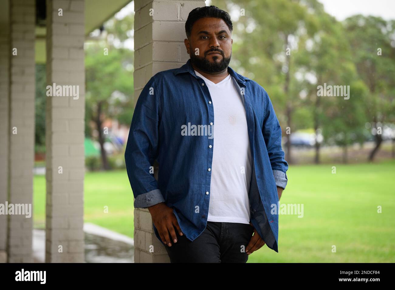 Iraqi refugee Ali Matar poses for a photograph, in Sydney, Tuesday ...