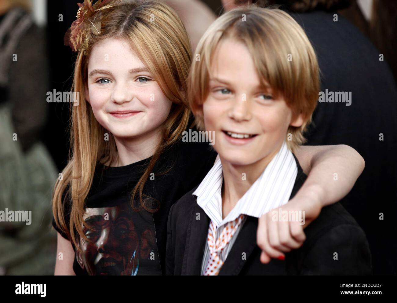 Cast members Morgan Lily, left, and Ryan Ketzner arrive at the premiere ...