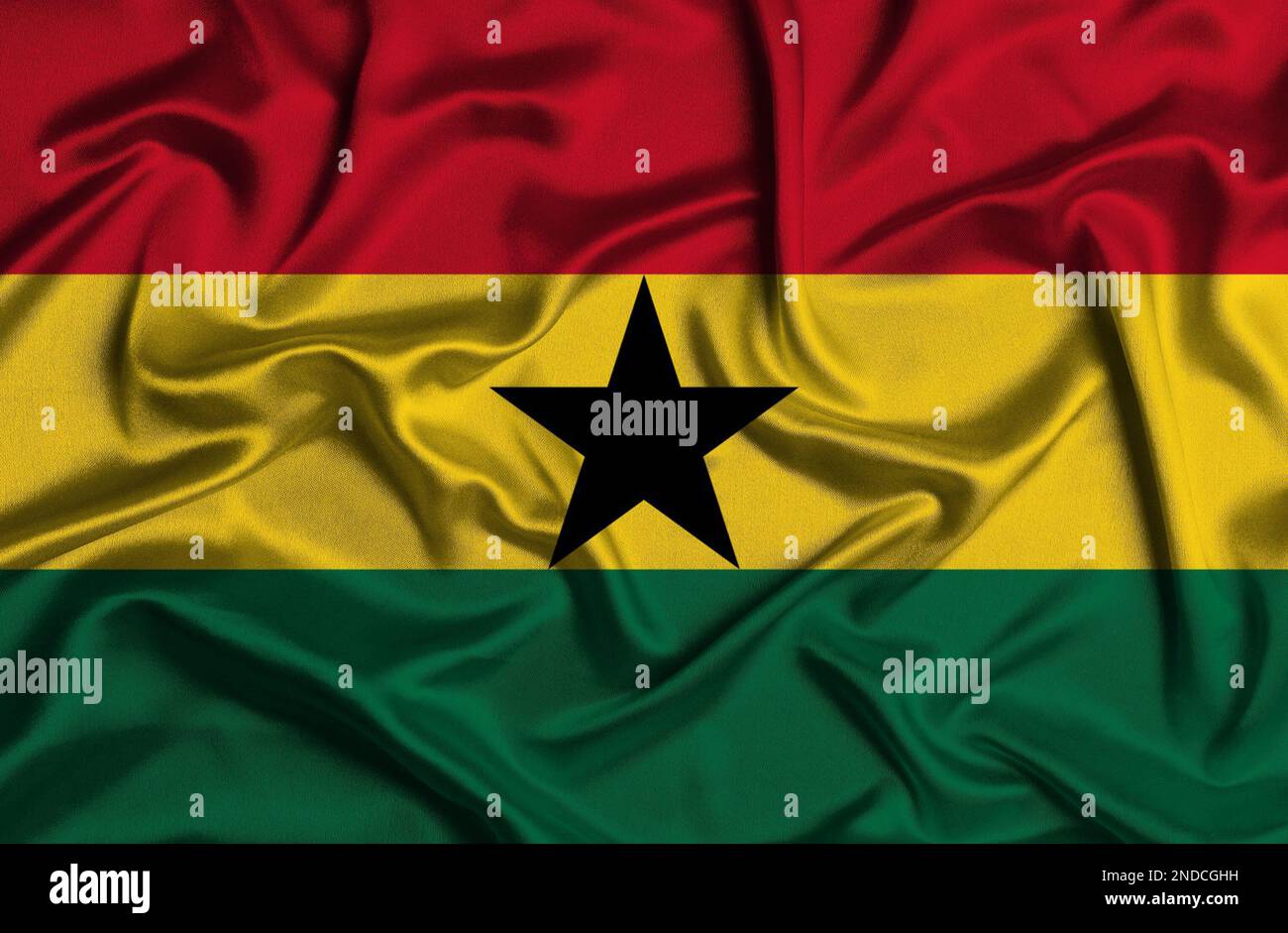 The crumpled national flag of Ghana Stock Photo - Alamy