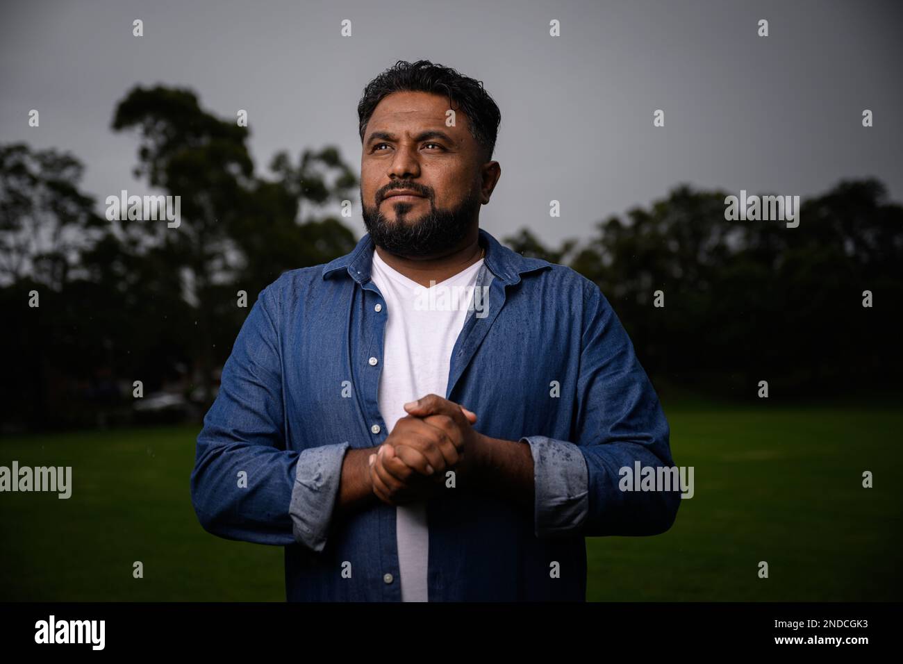 Iraqi refugee Ali Matar poses for a photograph, in Sydney, Tuesday ...