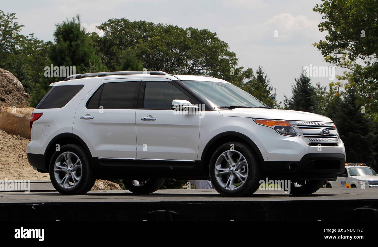 The 2011 Ford Explorer is unveiled at the Ford world headquarters in ...