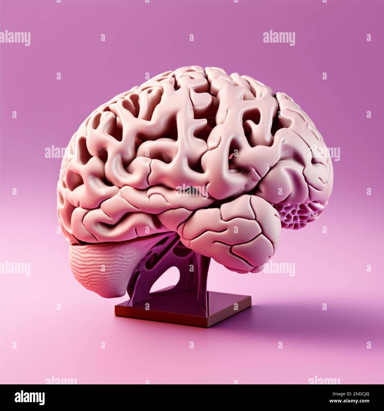 Plastic model of human brain, isolated ps 10 Stock Photo - Alamy