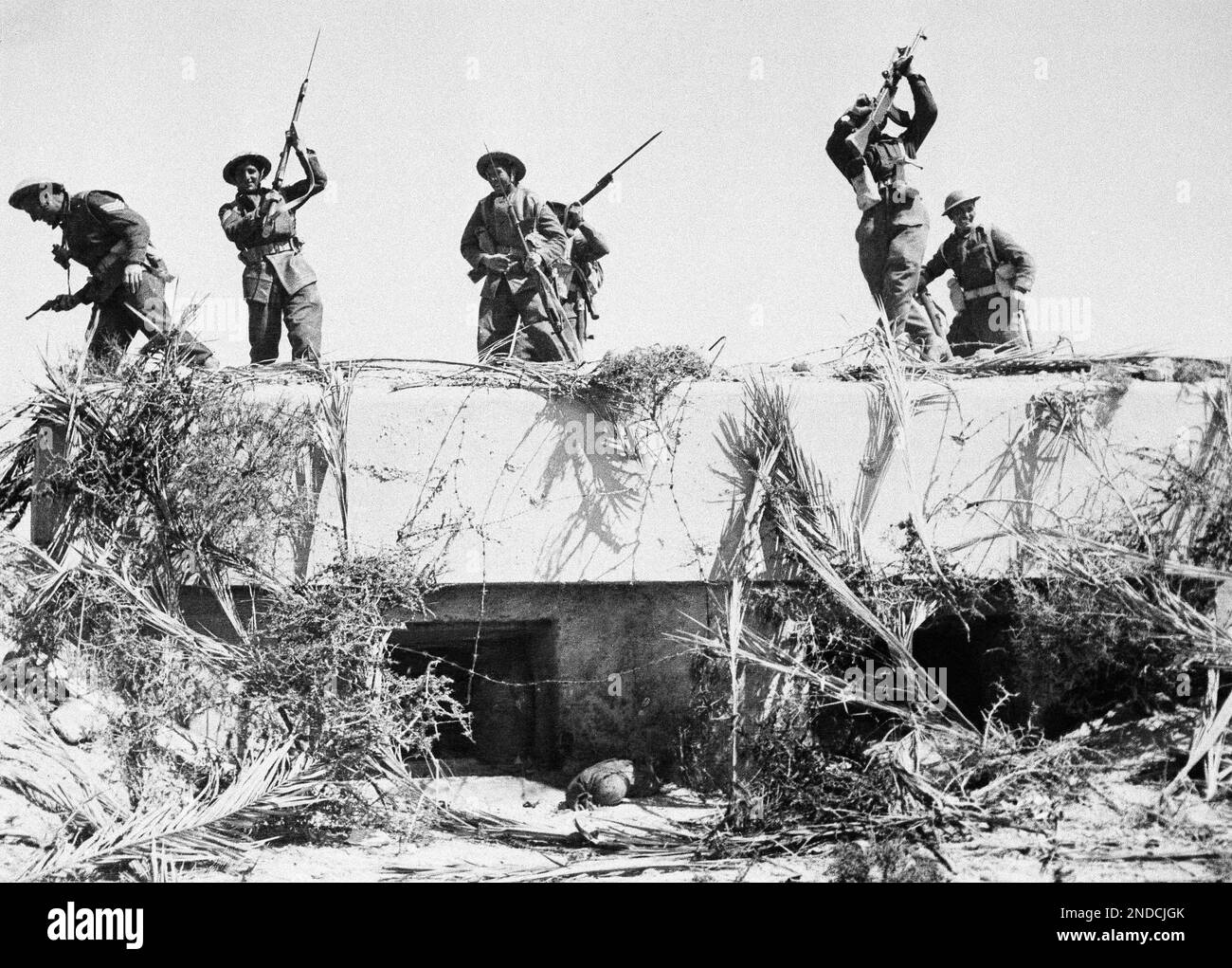 These are soldiers of the British Eighth Army after they captured an ...